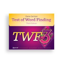 (TWF-3) Test of Word Finding, Third Edition