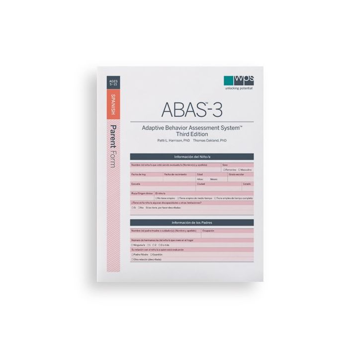 ABAS-3 Spanish Parent Form (Pack of 25)