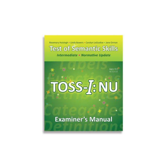 (TOSS-I:NU) Test of Semantic Skills–Intermediate: Normative Update