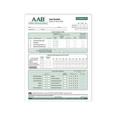 (AAB) Academic Achievement Battery