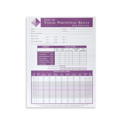 (TVPS-4) Test of Visual Perceptual Skills, Fourth Edition