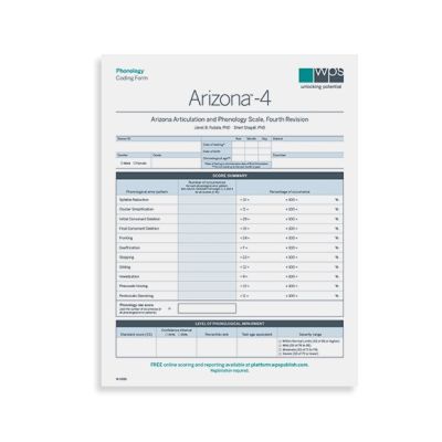 (Arizona™-4) Arizona Articulation Phonology Scale, Fourth Edition