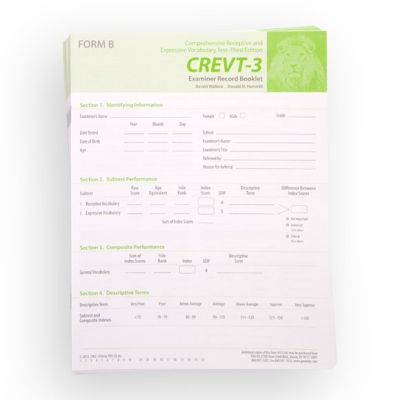 (CREVT-3) Measure Expressive and Receptive Vocabulary