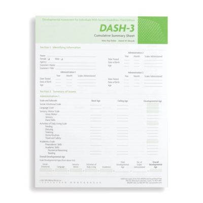 (DASH-3) Development Assessment for Severely Disabled