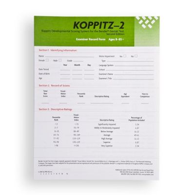 (KOPPITZ-2) Koppitz Developmental Scoring System