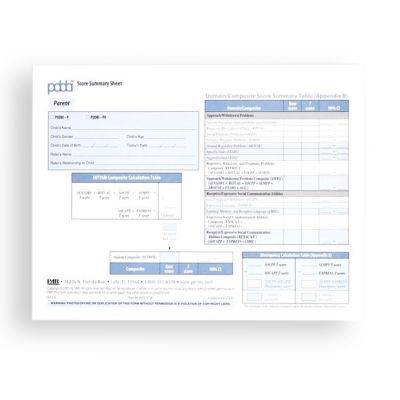 (PDDBI) PDD Behavior Inventory