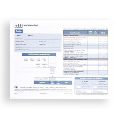 (PDDBI) PDD Behavior Inventory