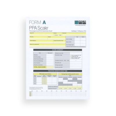 (PPA Scale) Phonological and Print Awareness Scale