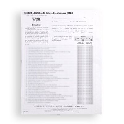 (SACQ™) Student Adaptation to College Questionnaire™