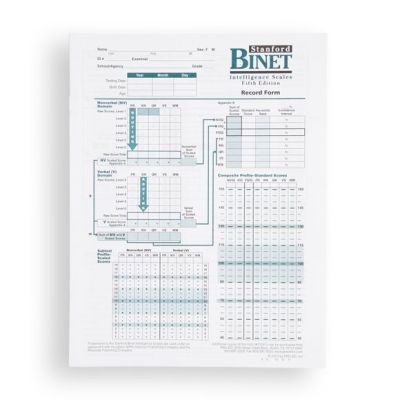 (SB-5) Stanford-Binet Intelligence Scales, Fifth Edition