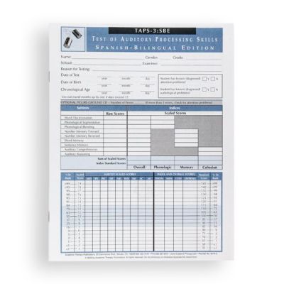 (TAPS-3) Test of Auditory Processing Skills, Third Edition