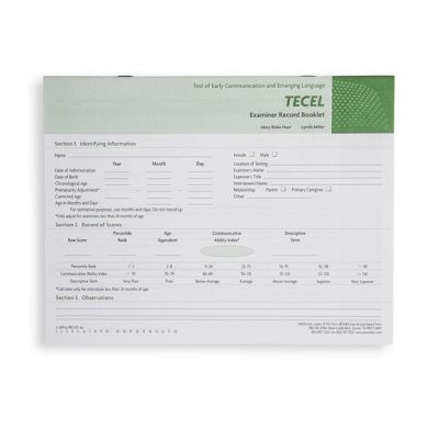 (TECEL) Test of Early Communication and Emerging Language