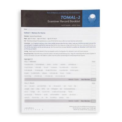 (TOMAL-2) Test of Memory and Learning, Second Edition