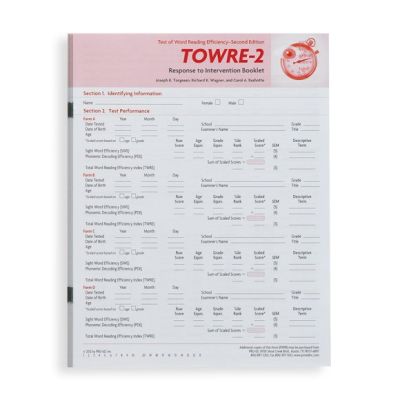 (TOWRE-2) Test of Word Reading Efficiency, Second Edition