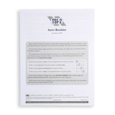 (TSI™-2) Trauma Symptom Inventory™, Second Edition