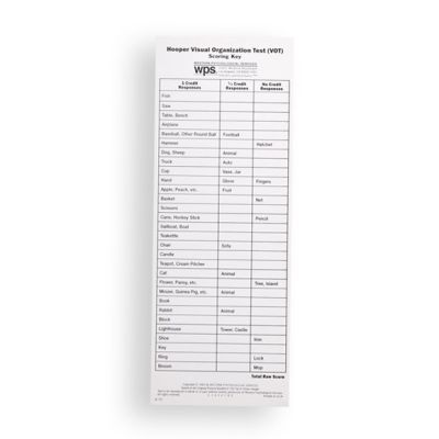 (VOT™) Hooper Visual Organization Test™