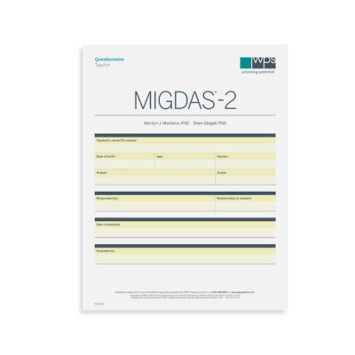 (MIGDAS-2) Diagnosing the Autism Spectrum, Second Edition