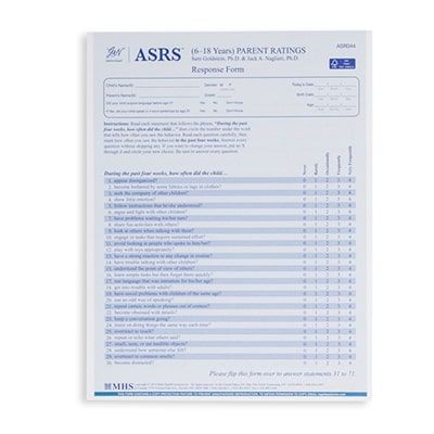 (ASRS) Autism Spectrum Rating Scales