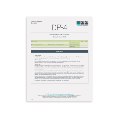 (DP™-4) Developmental Profile 4