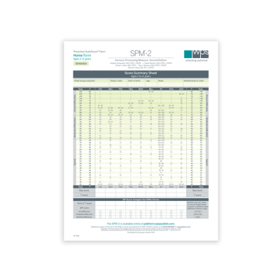 (SPM™-2) Sensory Processing Measure, Second Edition and SPM-2 Quick Tips™