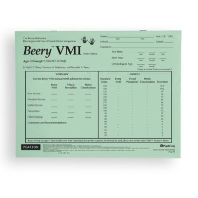 (Beery VMI) Visual-Motor Development Assessment
