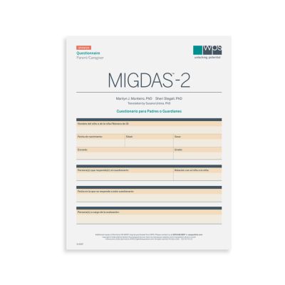 (MIGDAS-2) Diagnosing the Autism Spectrum, Second Edition