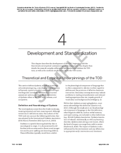 (TOD™) Tests of Dyslexia