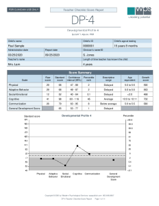 (DP™-4) Developmental Profile 4
