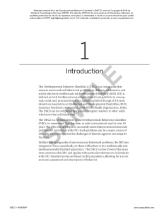 (DBC™2) Developmental Behavior Checklist 2