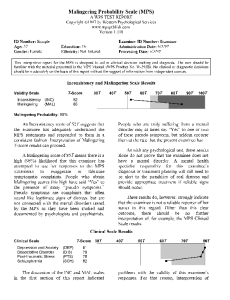 (MPS™) Malingering Probability Scale™