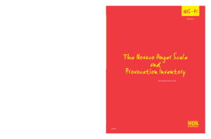 (NAS-PI™) Novaco Anger Scale and Provocation Inventory™