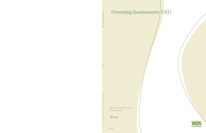 (OQ™) Overeating Questionnaire™