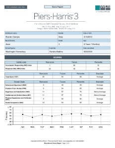 (Piers-Harris™ 3) Piers-Harris Self-Concept Scale, Third Edition