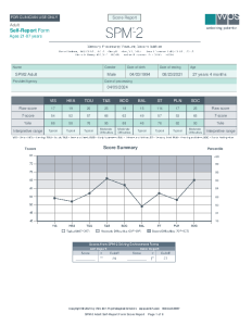 (SPM™-2) Sensory Processing Measure, Second Edition and SPM-2 Quick Tips™