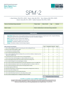 (SPM™-2) Sensory Processing Measure, Second Edition and SPM-2 Quick Tips™